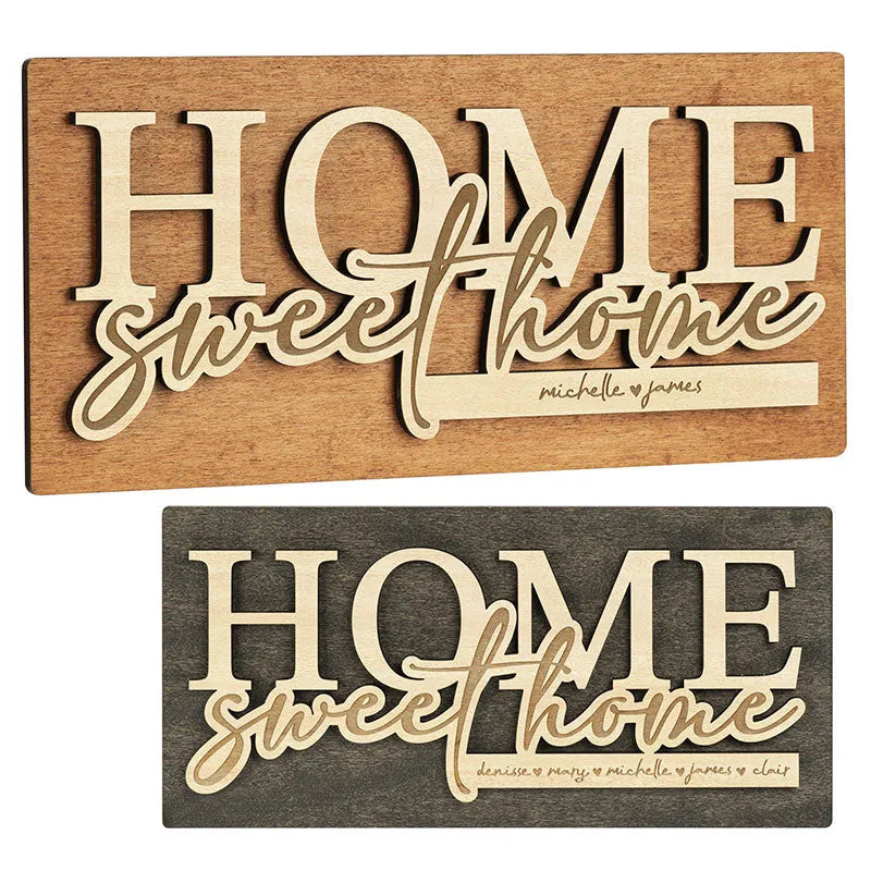 Personalized 2-Layer Home Decor Sign for Wall – GiftShire