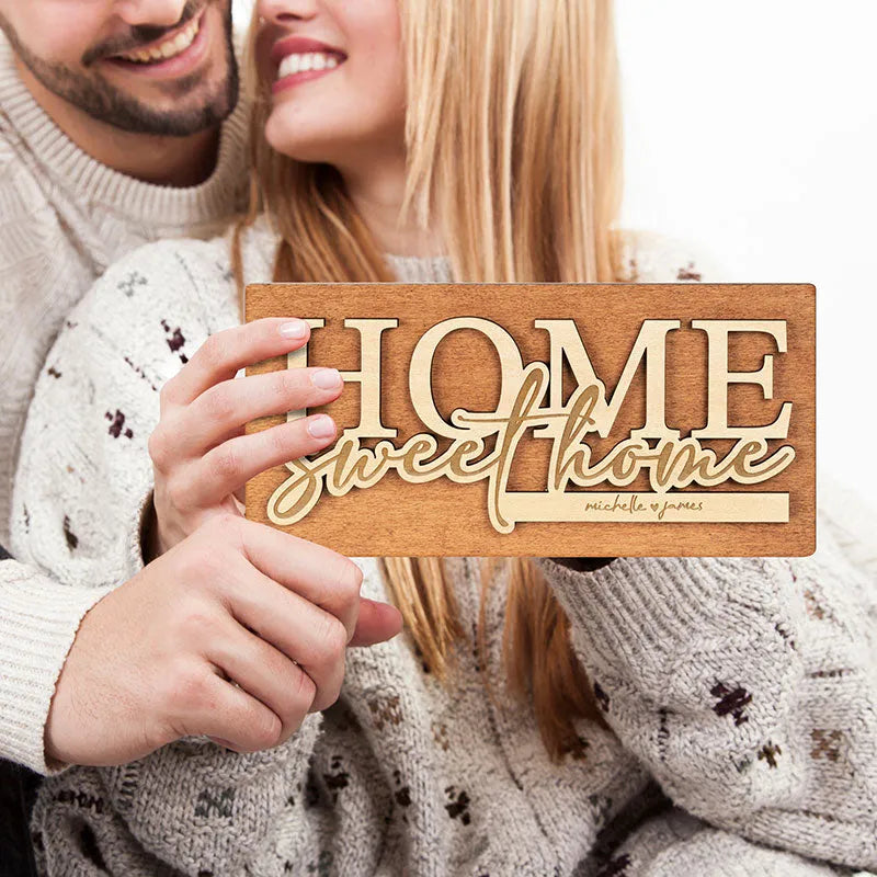 Personalized 2-Layer Home Decor Sign for Wall – GiftShire