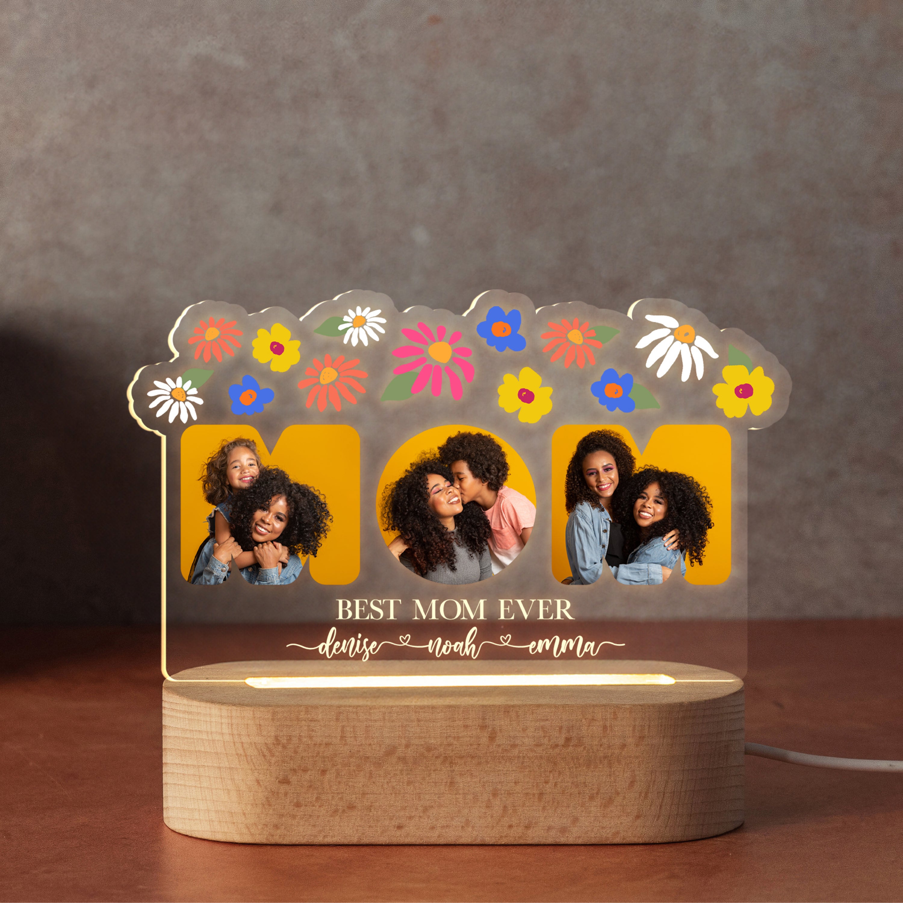 Personalized Photo Mom Night Light & Picture Frame – GiftShire