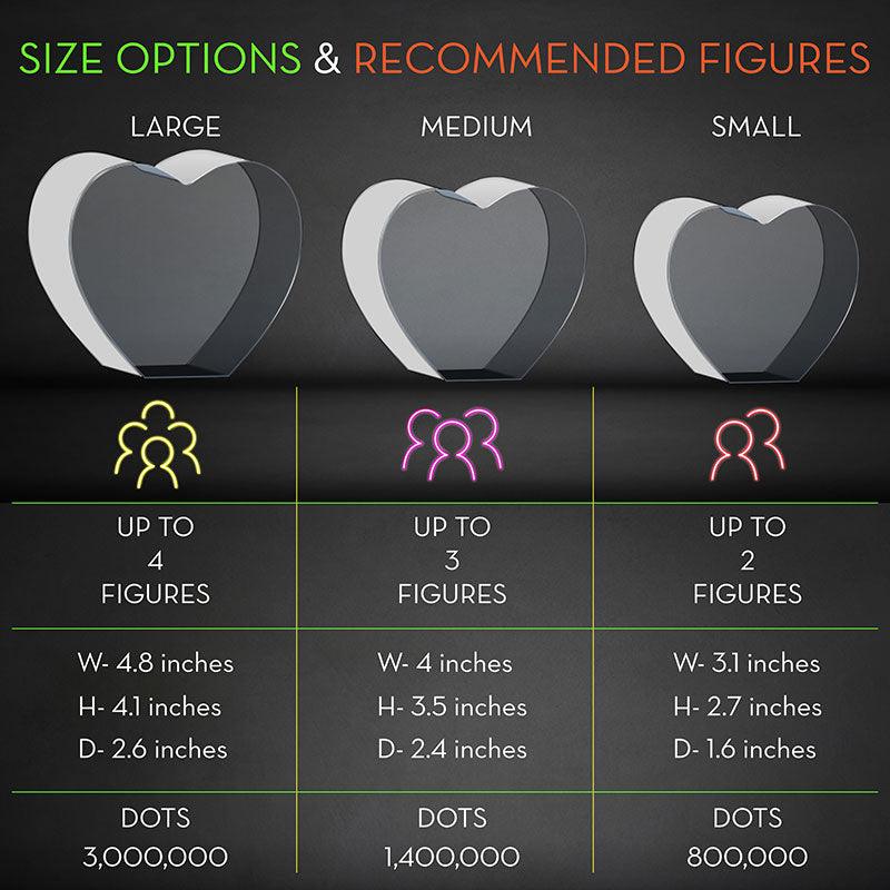 Custom Photo Crystal 3D - Heart Shape Frame – GiftShire