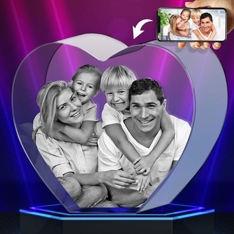 Custom Crystal Heart Shape Frame – GiftShire