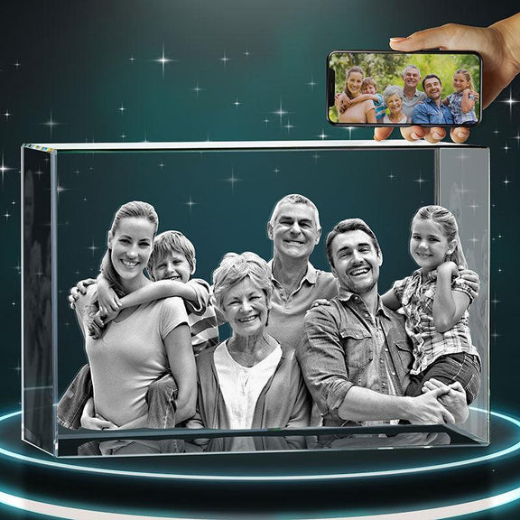 Custom Tower Glass Frame - 3D Photo Crystal Keepsake – GiftShire