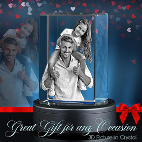 Custom Tower Glass Frame - 3D Photo Crystal Keepsake – GiftShire