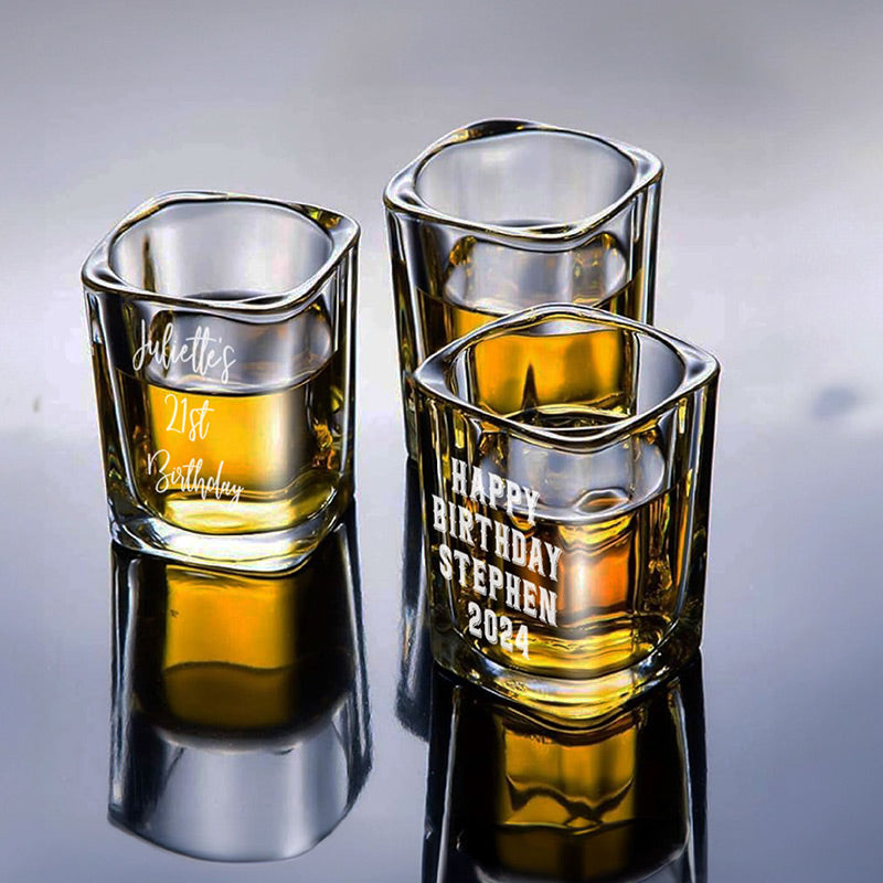 4-Line Customized Shot Glass - Best Gift for Events – GiftShire