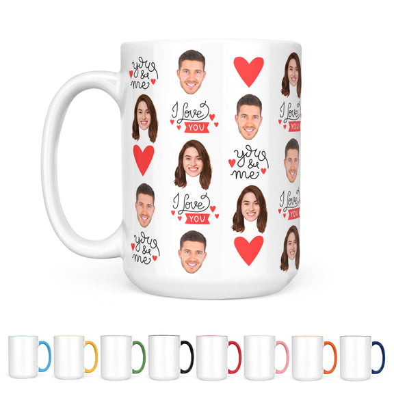 Personalized Love Mug with Newlywed Couple Face – GiftShire