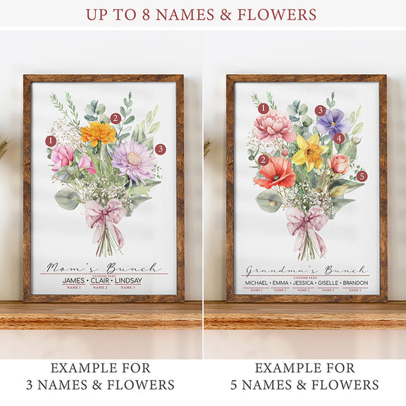 Personalized Birth Flower Bouquet – GiftShire