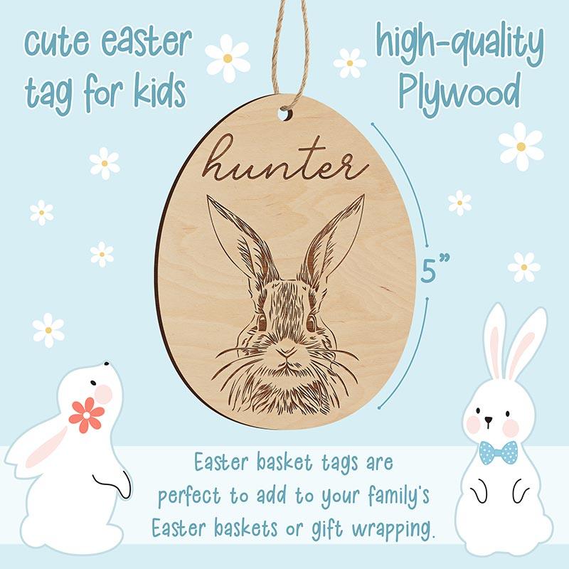 Custom Easter Bunny Name Tag – GiftShire