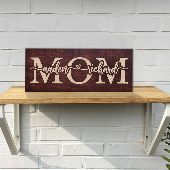 Custom Engraved Mom Sign – GiftShire