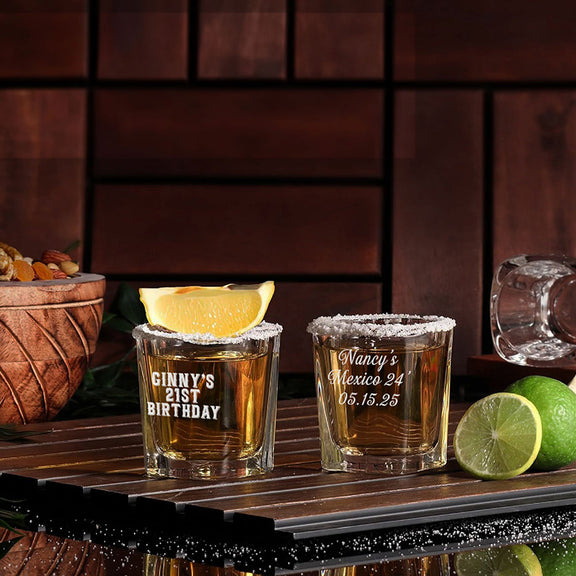 Double Sided Shot Glasses: Enjoy Your Custom Drink – GiftShire