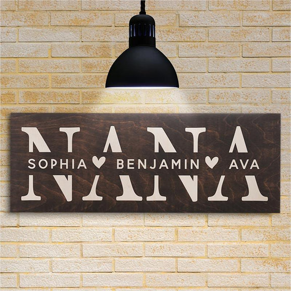 Custom Nana Name Sign – GiftShire