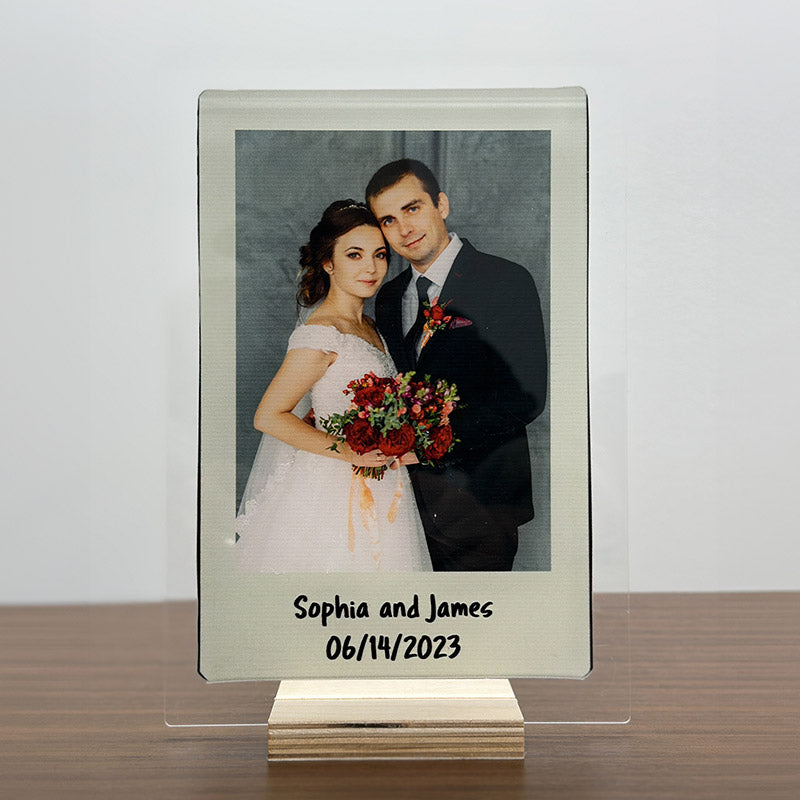 Custom Polaroid Photo Plaque Frame for Desktop – GiftShire