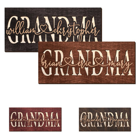 Custom Wooden Grandma Sign – GiftShire