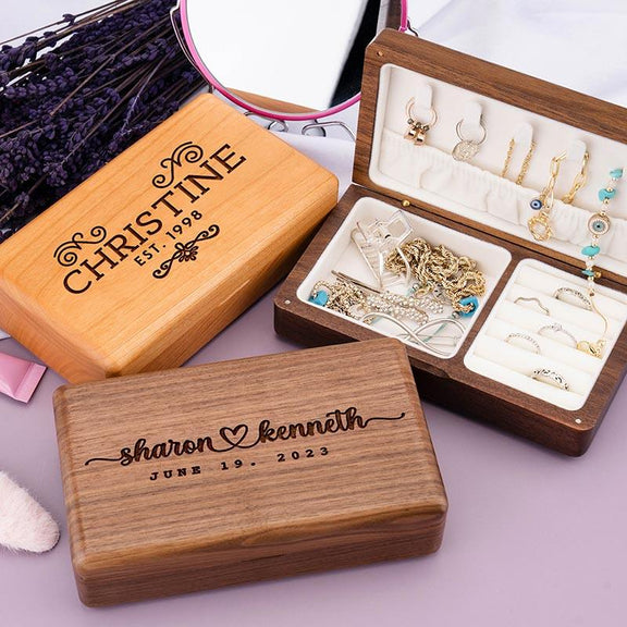 Custom Wooden Jewelry Box – GiftShire