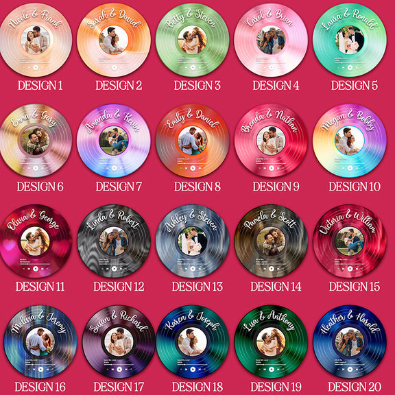 Customize Your Vinyl Record - Round Photo Print Disc – GiftShire