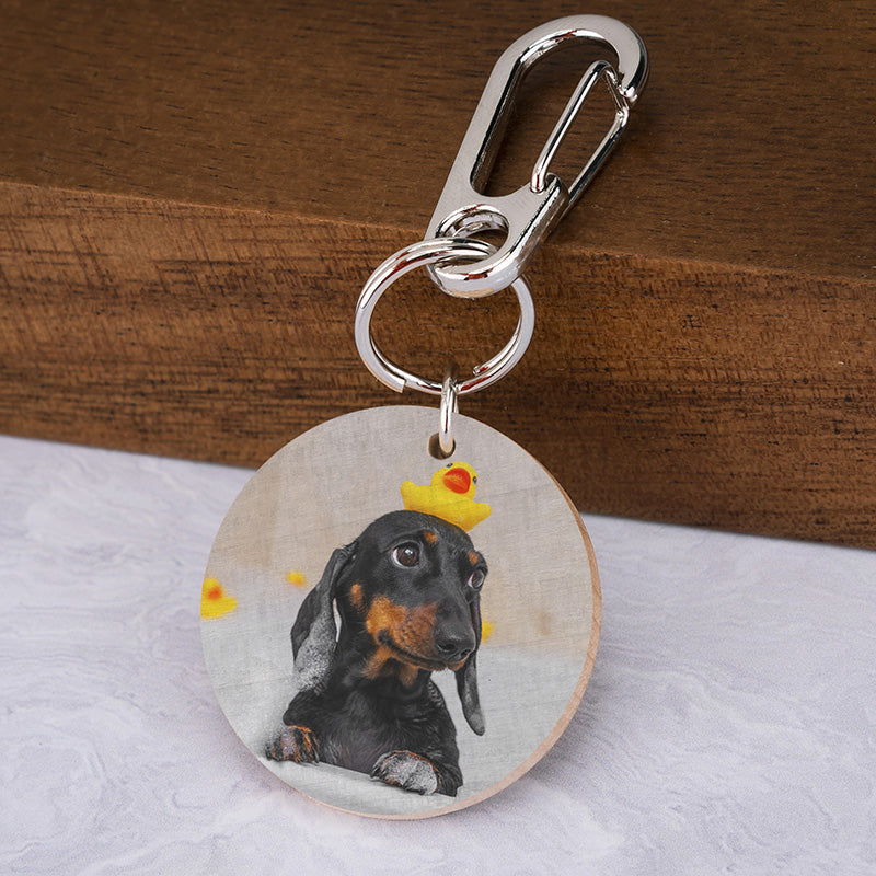 Pet Face Personalized Round Keychain - Double-Sided – GiftShire