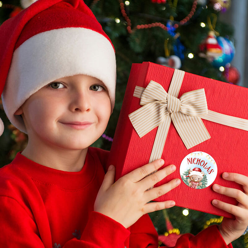 Festive Personalized Christmas Stickers For Kids – GiftShire