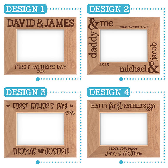 First Father’s Day Gifts – Personalized 1st Father’s Day Picture Frame ...