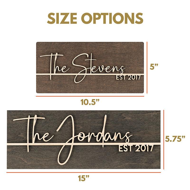 Laser Cut Family Name Sign For Wall – GiftShire