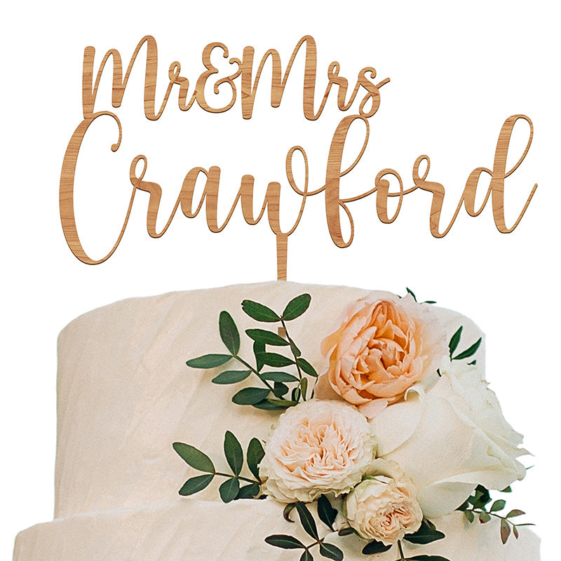 Mr & Mrs Cake Toppers for Your Wedding Cake – GiftShire