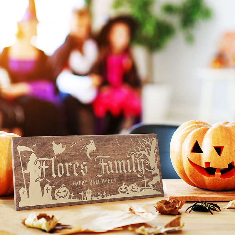 Personalized Halloween Family Wall Sign – GiftShire