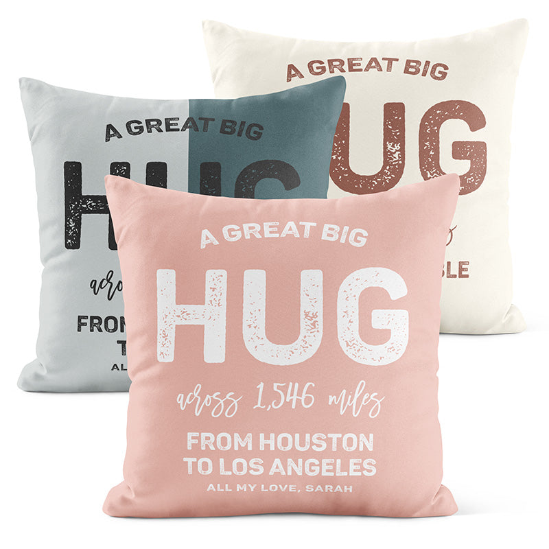 Personalized Hug Cushion Pillow with a Big Hug – GiftShire
