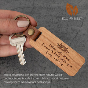 Personalized Wooden Keychain - Customize with Text & Symbol – GiftShire