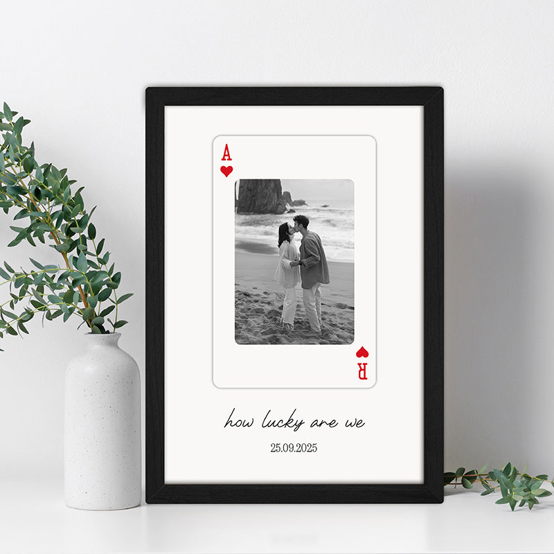 Personalized Playing Card Photo Frame for Couples – GiftShire