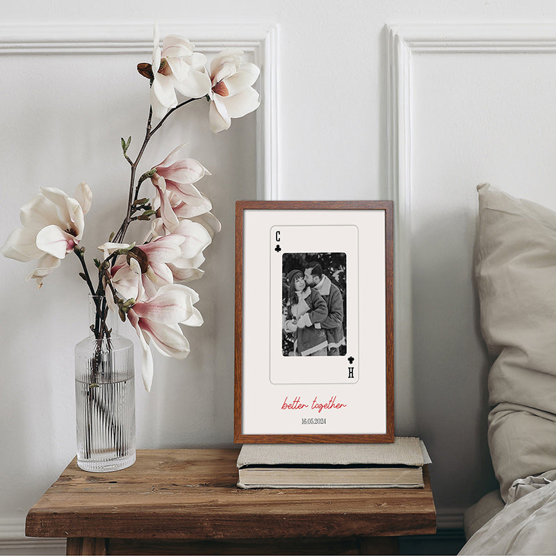 Personalized Playing Card Photo Frame for Couples – GiftShire