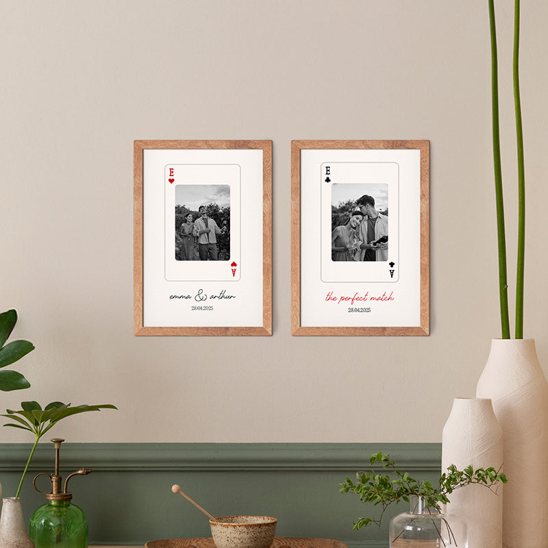 Personalized Playing Card Photo Frame for Couples – GiftShire