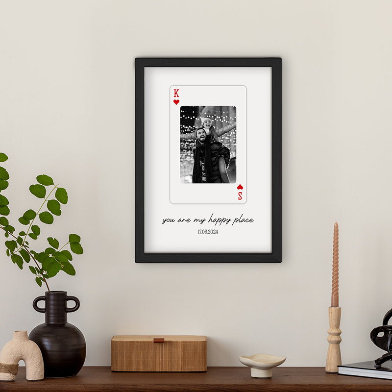 Personalized Playing Card Photo Frame for Couples – GiftShire