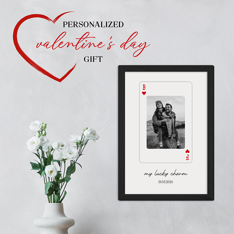 Personalized Playing Card Photo Frame for Couples – GiftShire