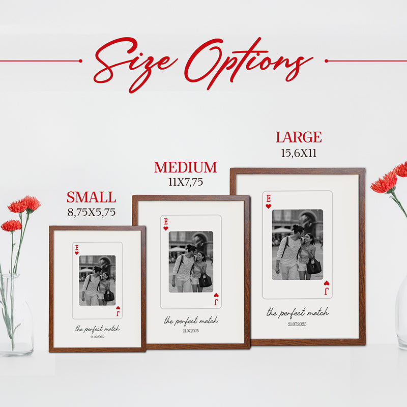Personalized Playing Card Photo Frame for Couples – GiftShire