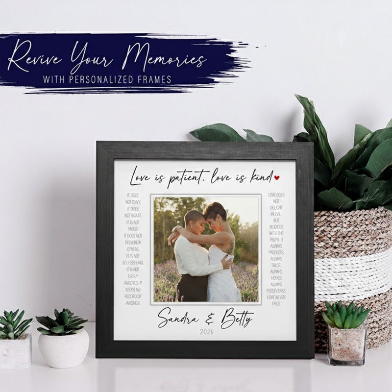 Personalized Square Love Photo Frame – GiftShire