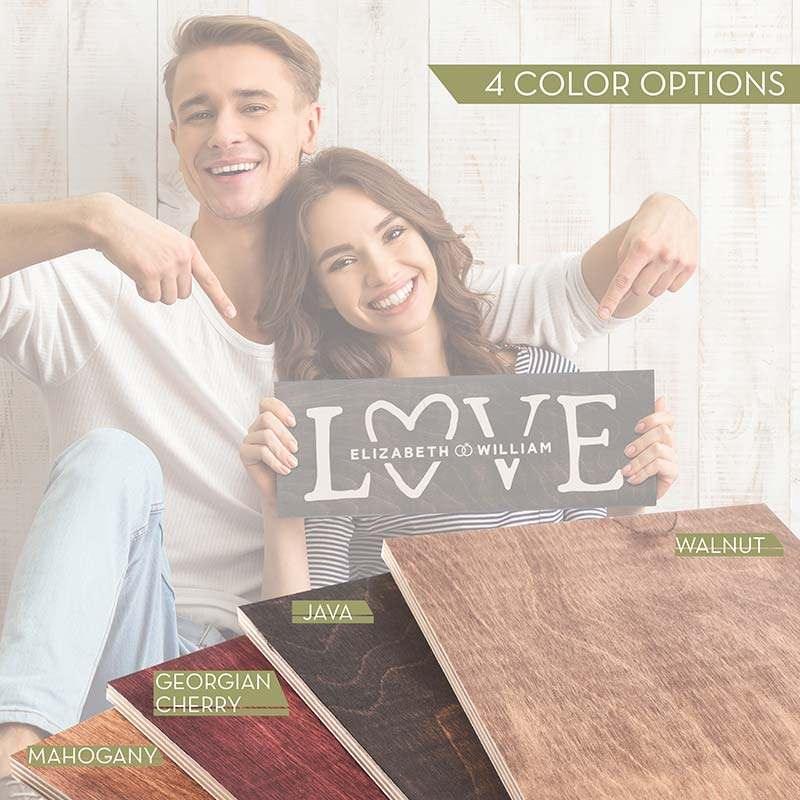 Icon Couple Love Sign with his & her name – GiftShire